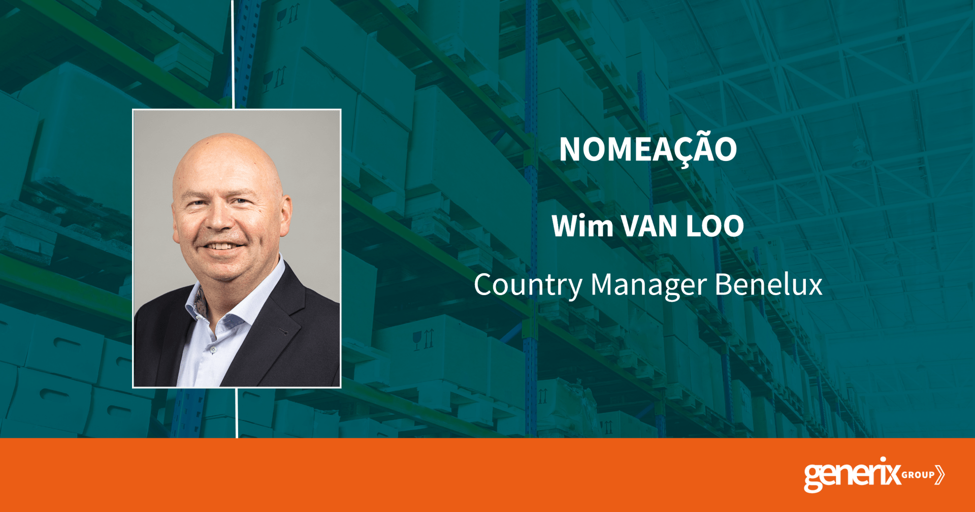 Wim Van Loo nomeado Country Manager da Generix Benelux